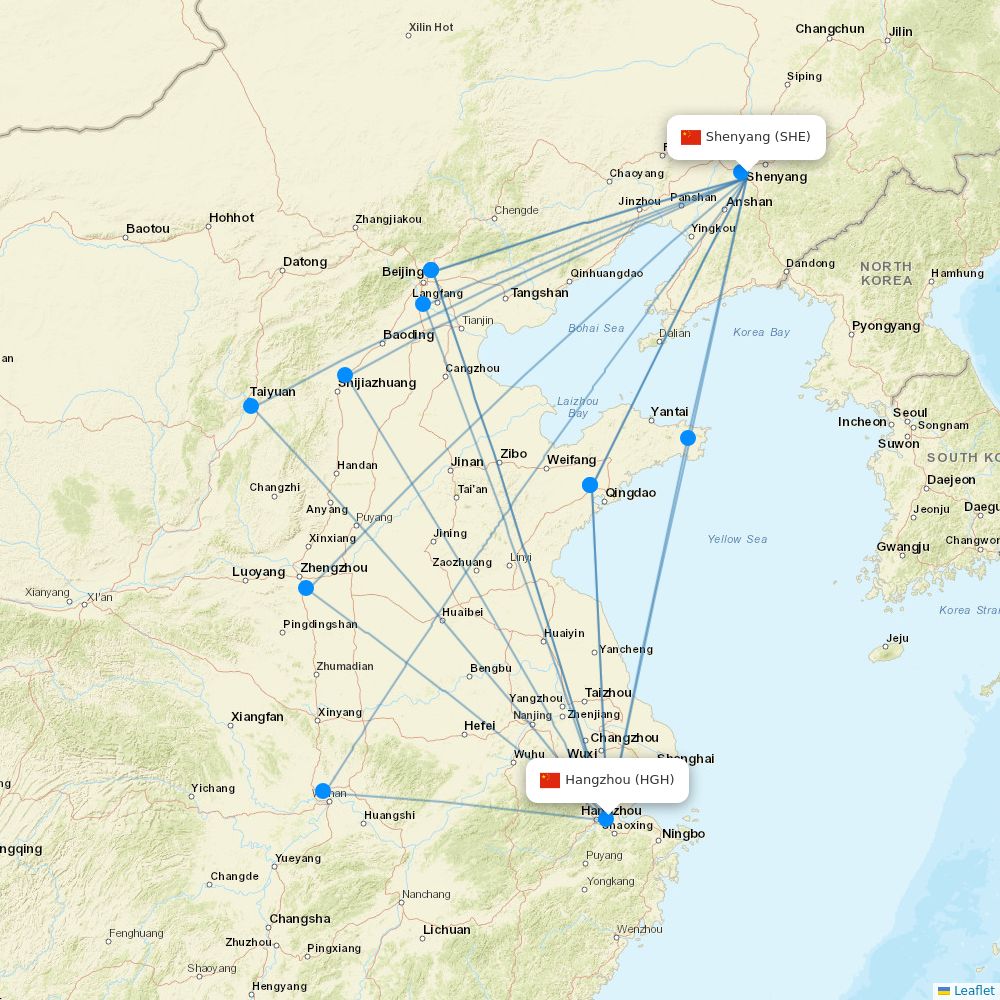 Xiamen Airlines routes 2025 – map with all flights - Flight Routes