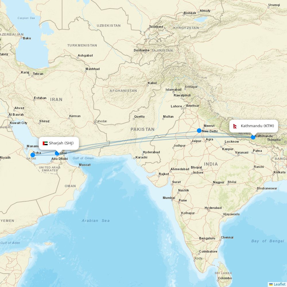 Air Arabia routes 2025 – interactive map with all flights - Flight Routes