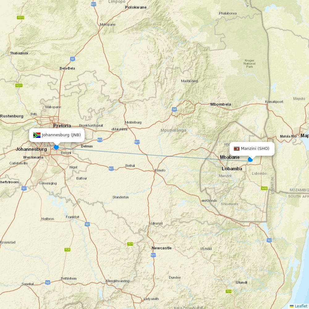Airlink routes 2026 – interactive map with all flights - Flight Routes