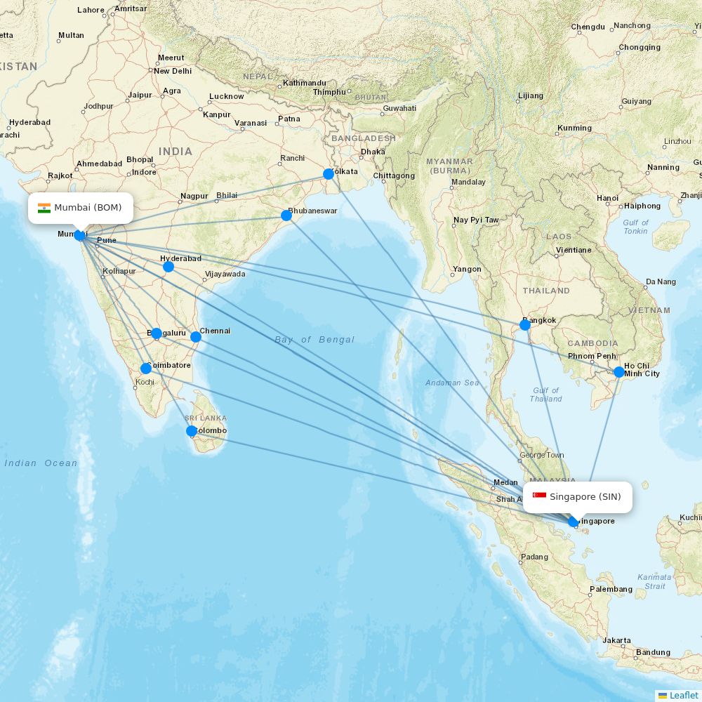 Singapore Airlines routes 2026 – map with all flights - Flight Routes