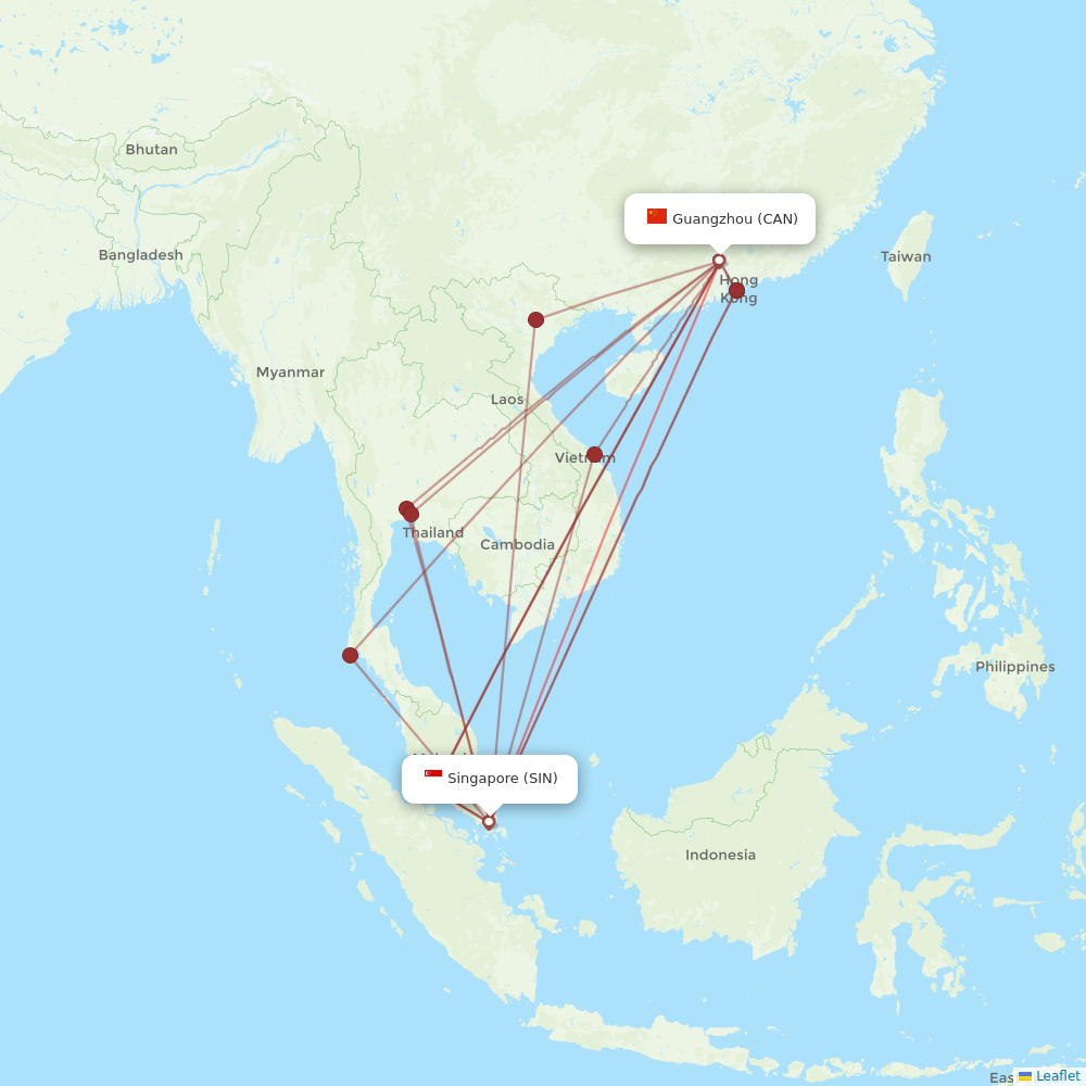 Singapore Airlines routes 2025 – map with all flights - Flight Routes