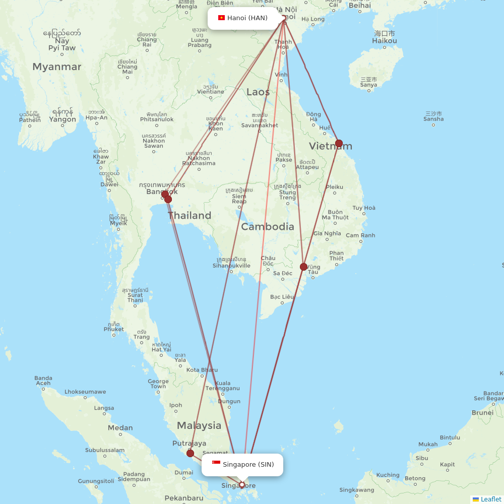 Singapore Airlines routes 2025 – map with all flights - Flight Routes
