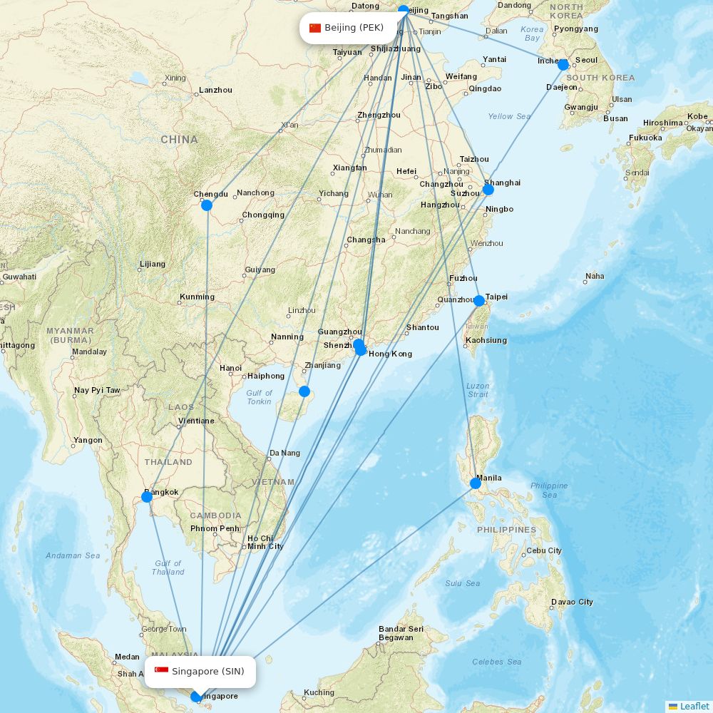 Singapore Airlines routes 2025 – map with all flights - Flight Routes