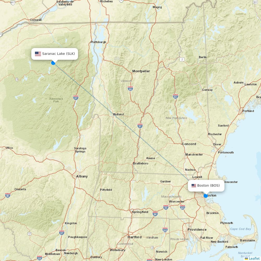 Cape Air routes 2026 – interactive map with all flights - Flight Routes
