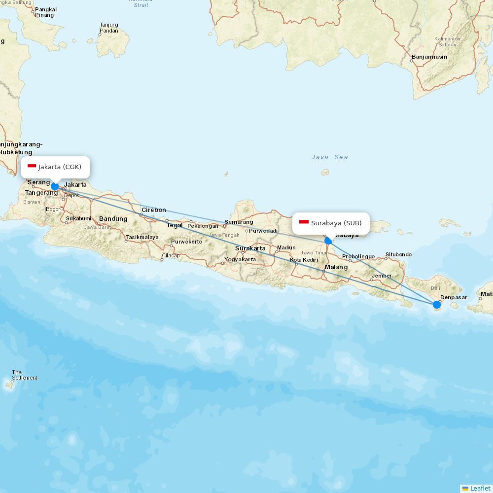 Garuda Indonesia routes 2025 – map with all flights - Flight Routes