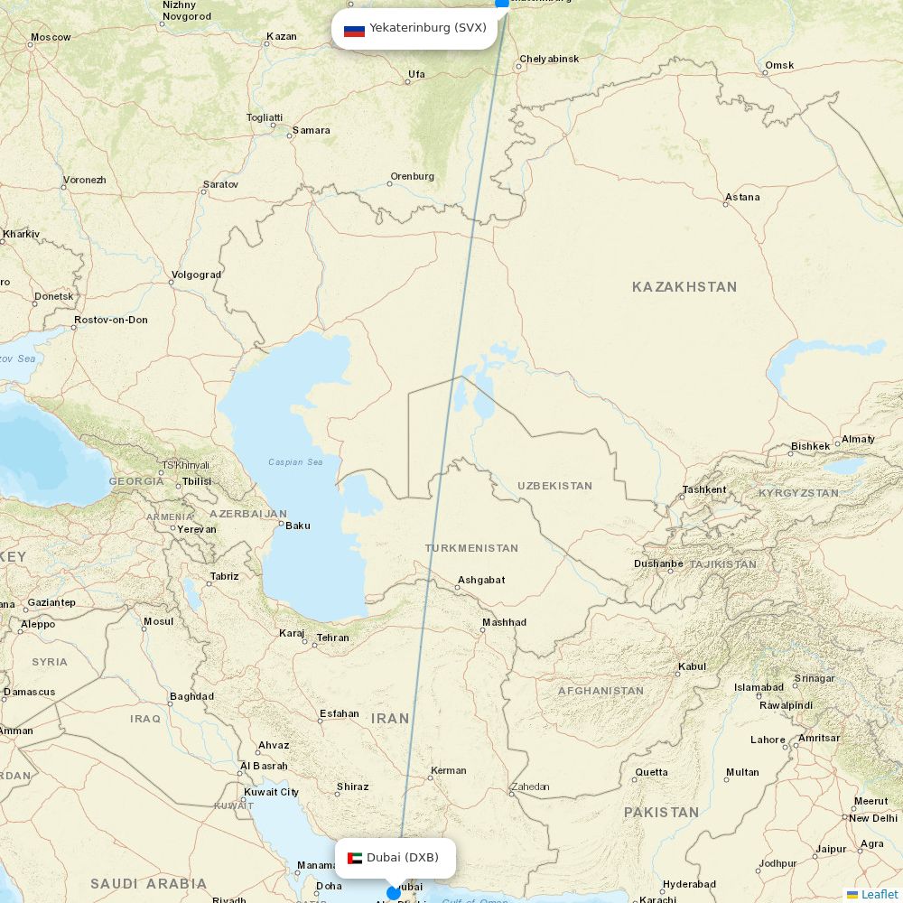 Flydubai routes 2025 – interactive map with all flights - Flight Routes