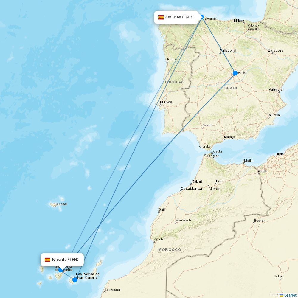 Binter Canarias routes 2025 – map with all flights - Flight Routes