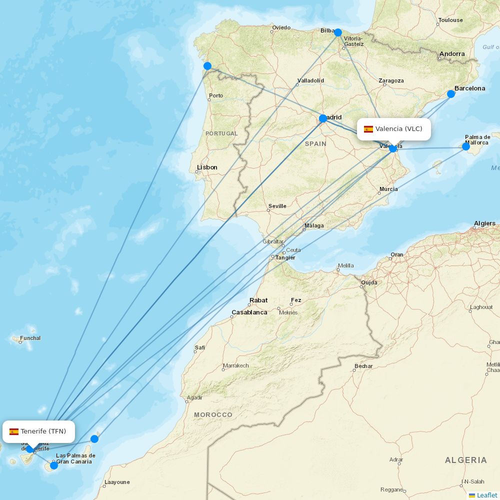Binter Canarias routes 2025 – map with all flights - Flight Routes