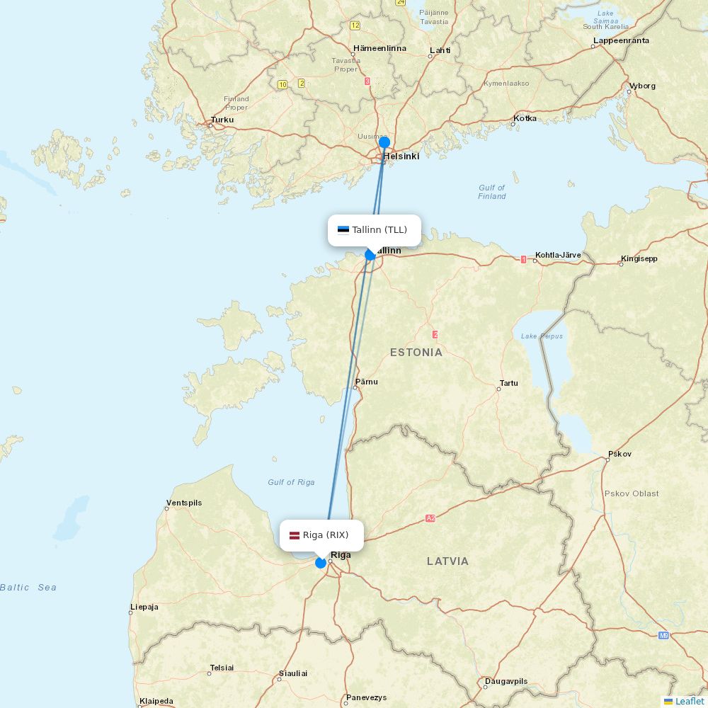 Air Baltic routes 2025 – interactive map with all flights - Flight Routes