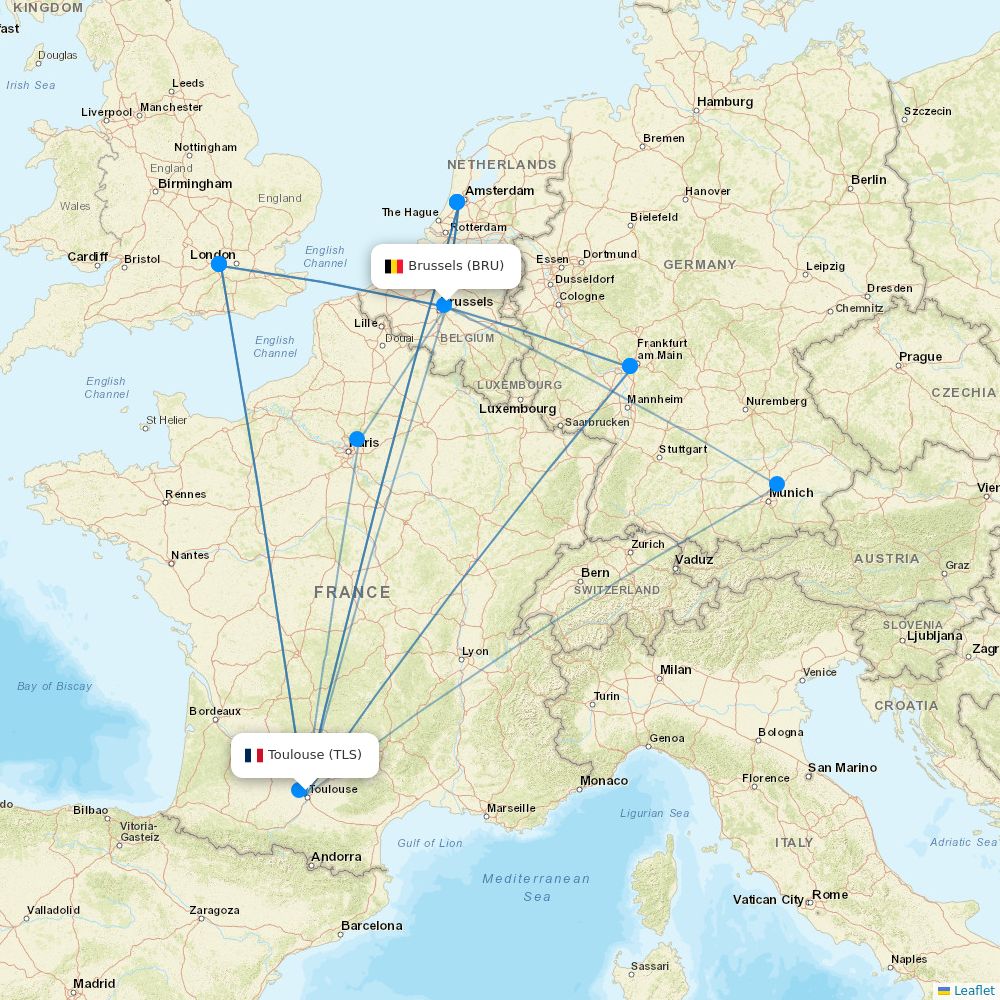 Brussels Airlines routes 2026 – map with all flights - Flight Routes