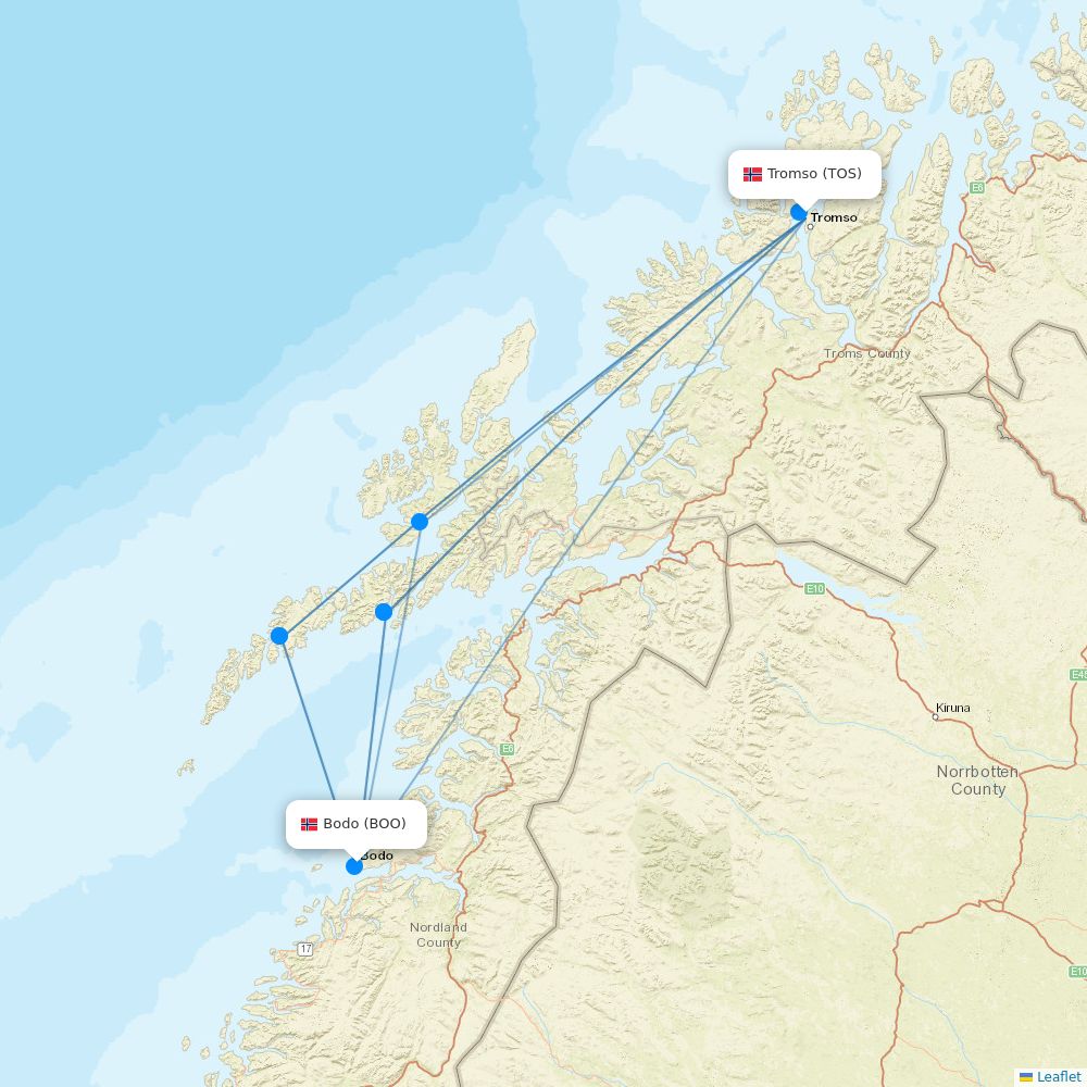 Wideroe routes 2025 – interactive map with all flights - Flight Routes