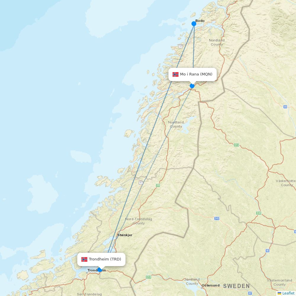 Wideroe routes 2025 – interactive map with all flights - Flight Routes