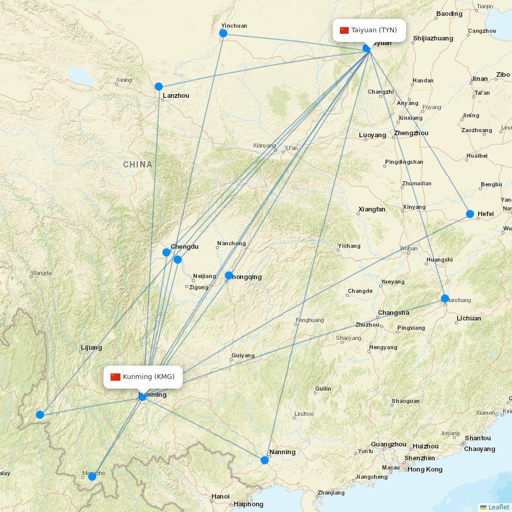 China Eastern Airlines routes 2025 – map with all flights - Flight Routes