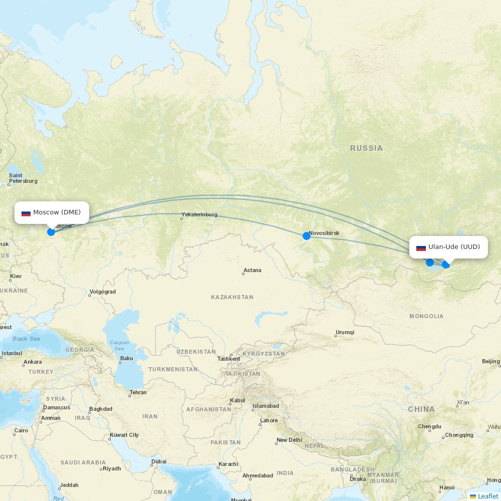 S7 Airlines routes 2025 – map with all flights - Flight Routes