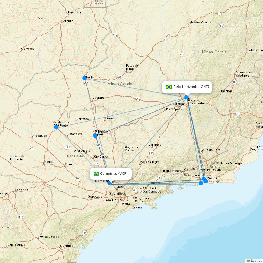 Azul routes 2025 – interactive map with all flights - Flight Routes