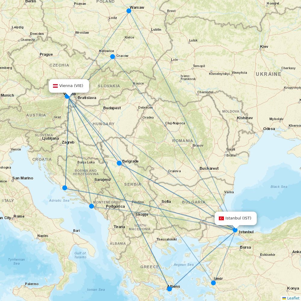 Turkish Airlines routes 2025 – map with all flights - Flight Routes
