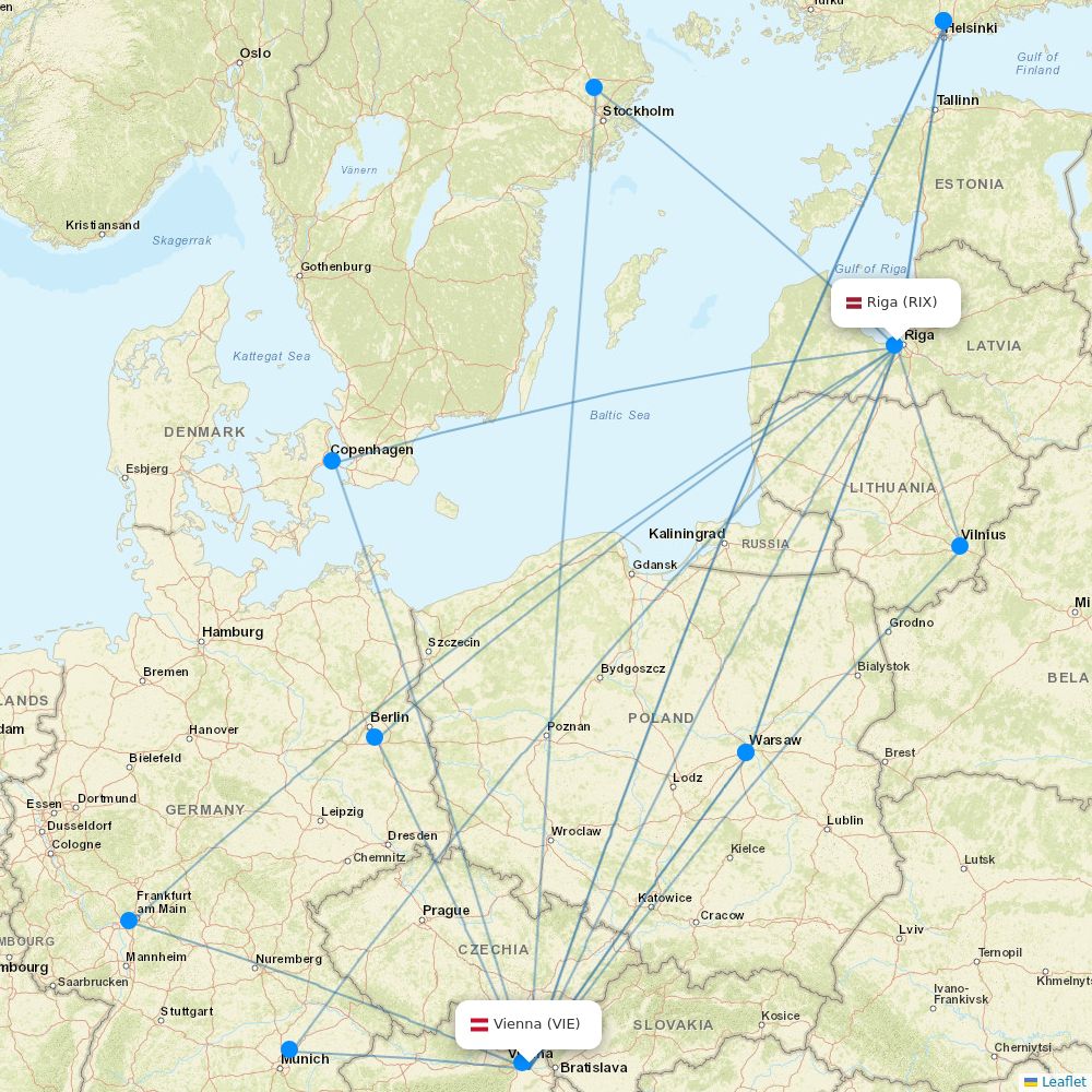 Air Baltic routes 2025 – interactive map with all flights - Flight Routes