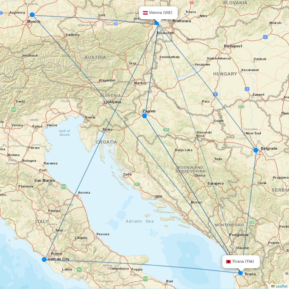 Austrian Airlines routes 2026 – map with all flights - Flight Routes
