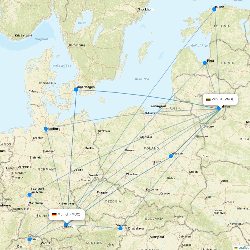 Air Baltic routes 2026 – interactive map with all flights - Flight Routes