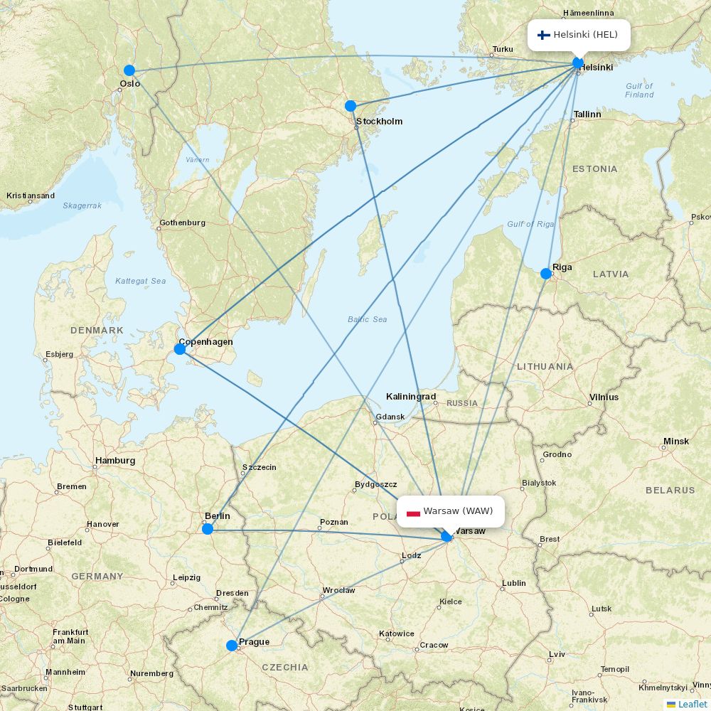 Finnair routes 2026 – interactive map with all flights - Flight Routes