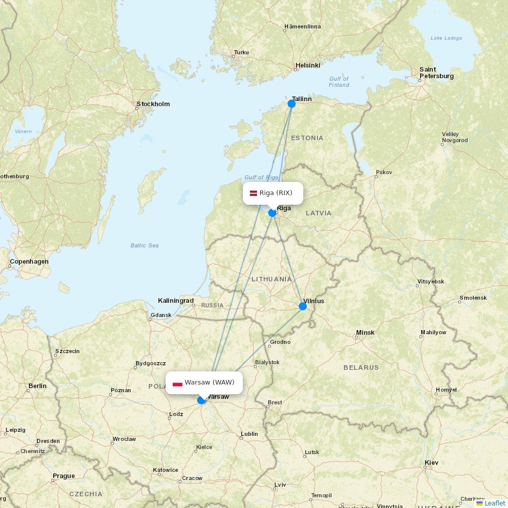 LOT Polish Airlines routes 2025 – map with all flights - Flight Routes