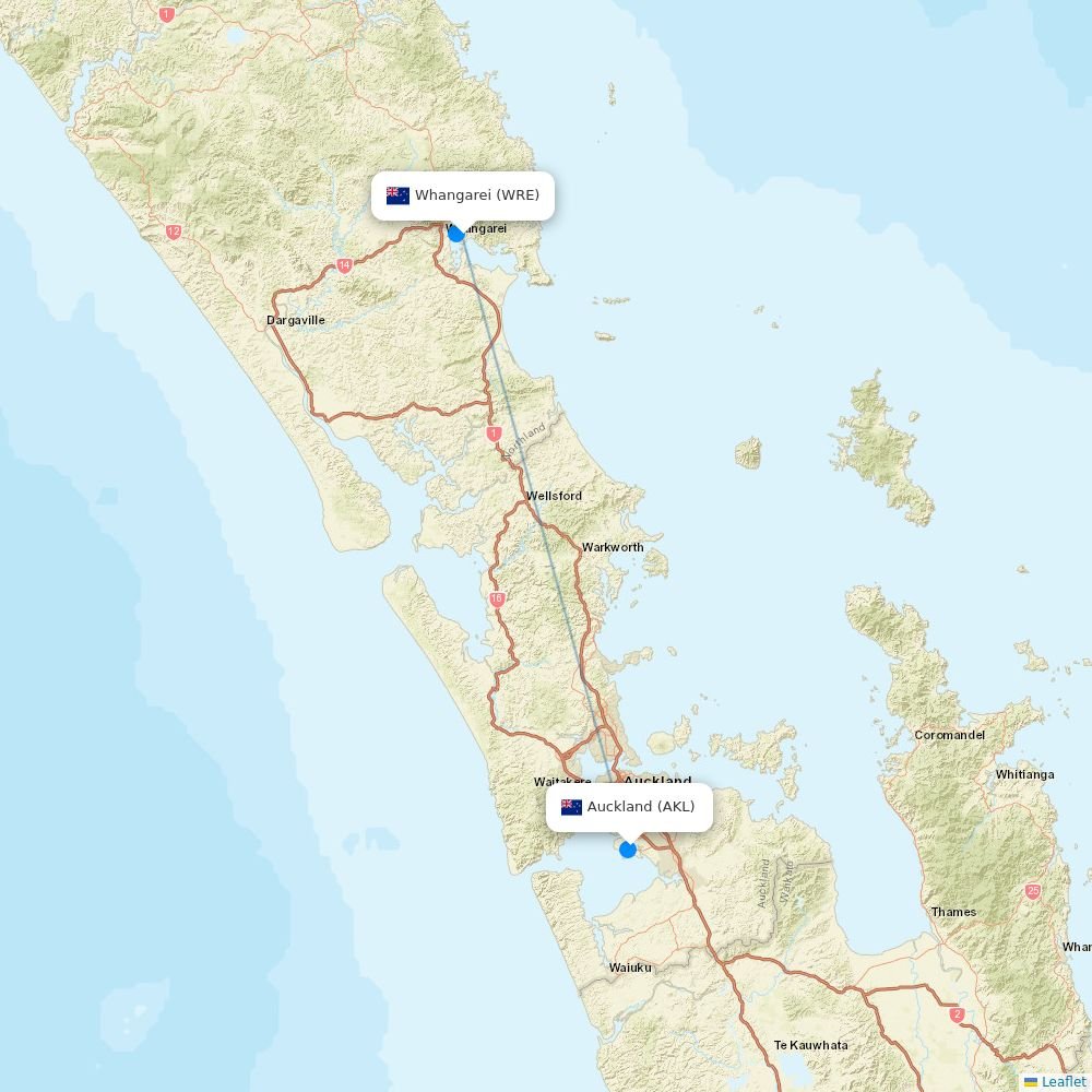 Air New Zealand routes 2025 – map with all flights - Flight Routes