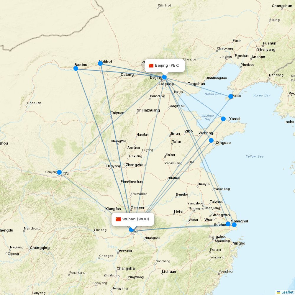Air China routes 2025 – interactive map with all flights - Flight Routes