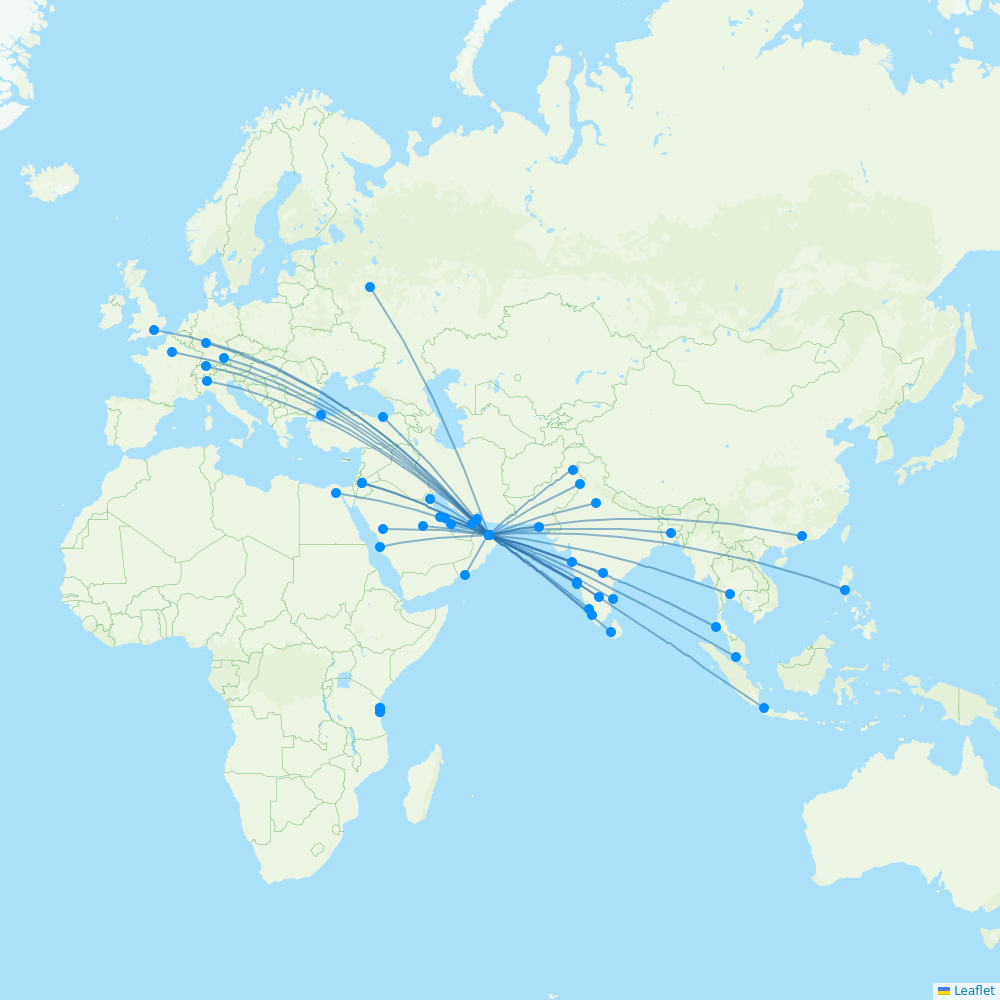 Oman Air Airline Routes WY 2025 Map Flight Routes Oman Air Airline Routes WY 2025 Map Flight Routes