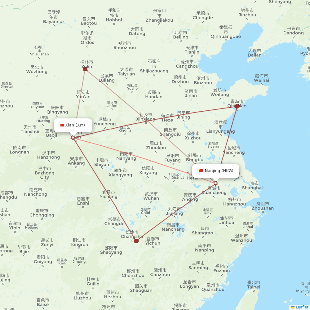 Juneyao Air routes 2025 – interactive map with all flights - Flight Routes