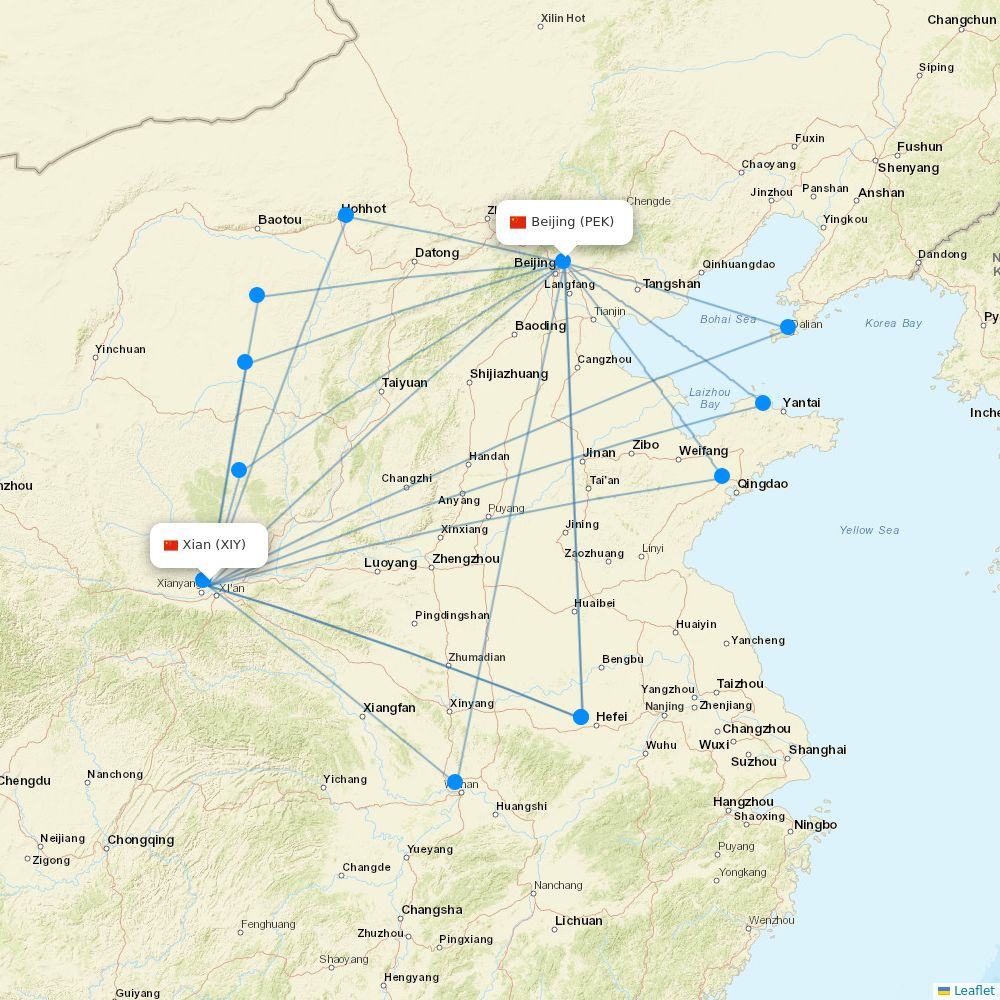 Air China routes 2025 – interactive map with all flights - Flight Routes