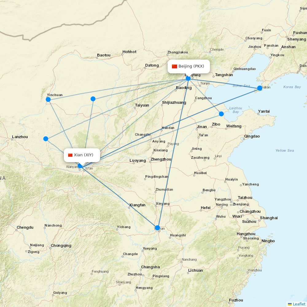China Eastern Airlines routes 2025 – map with all flights - Flight Routes