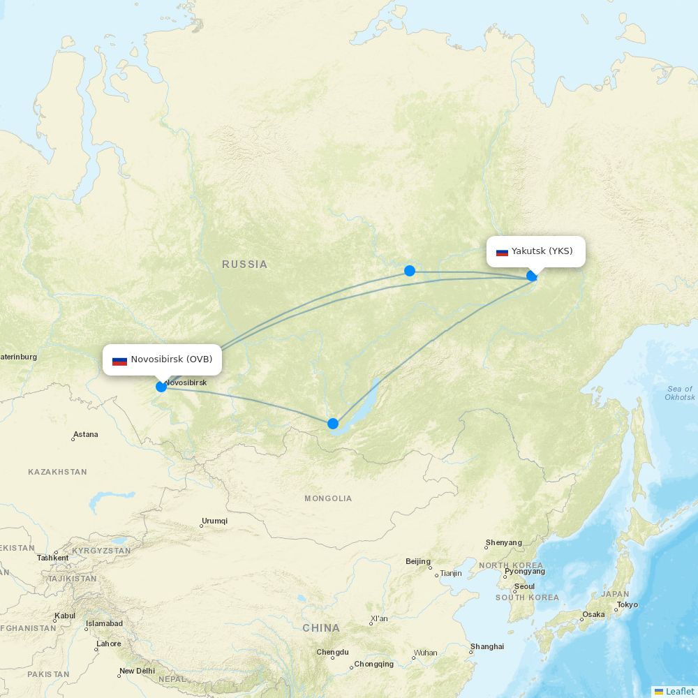 S7 Airlines – airline information and interactive route map - Flight Routes