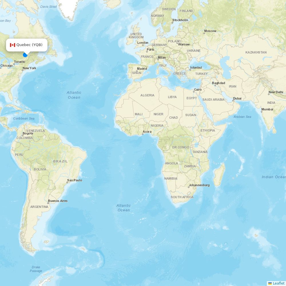 PAL Aerospace airline routes (PB) - map - Flight Routes