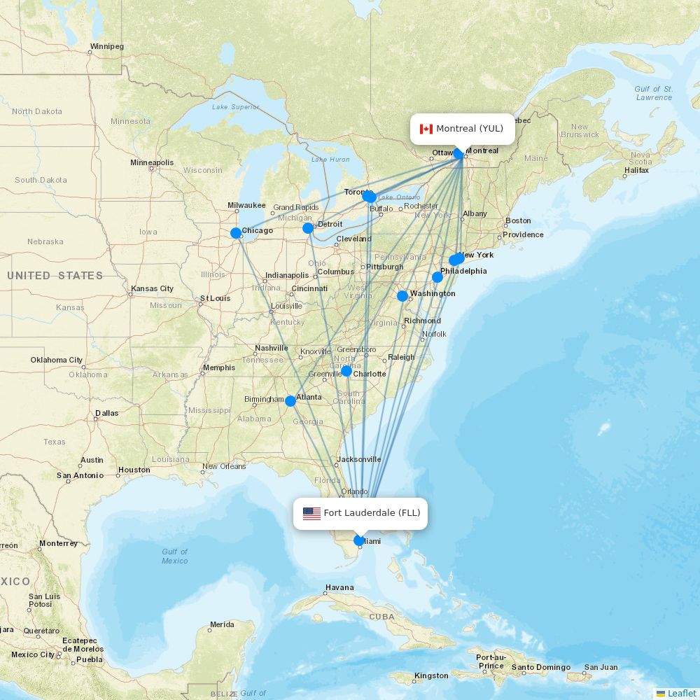Air Transat routes 2025 – interactive map with all flights - Flight Routes