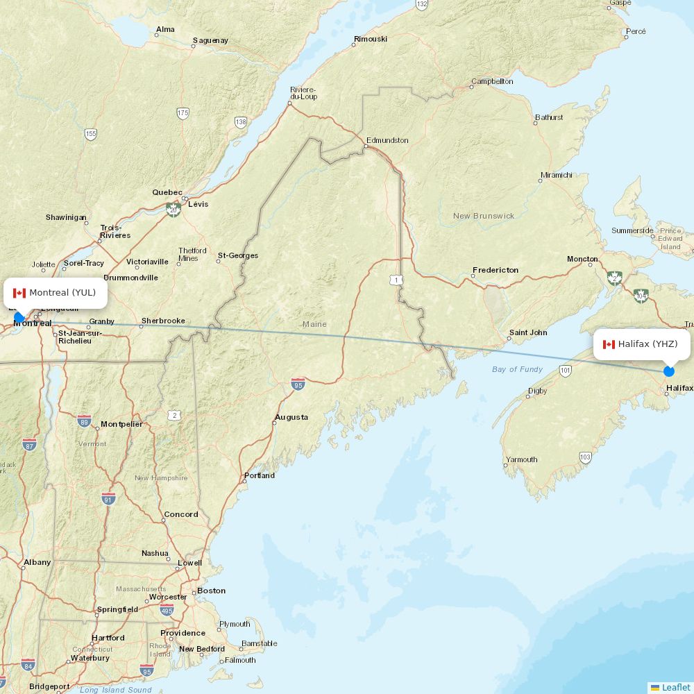 Porter Airlines routes 2025 – map with all flights - Flight Routes