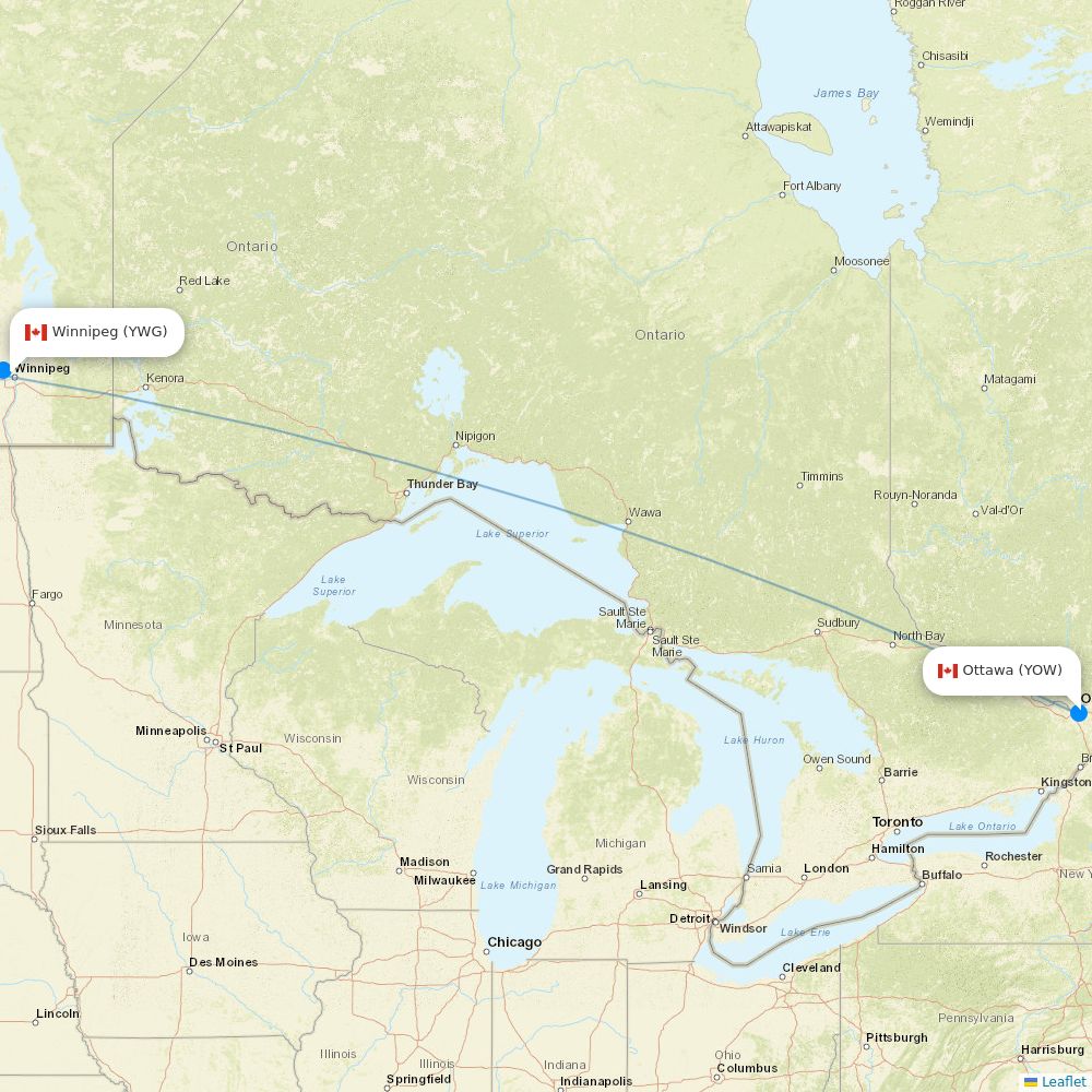 Porter Airlines routes 2026 – map with all flights - Flight Routes