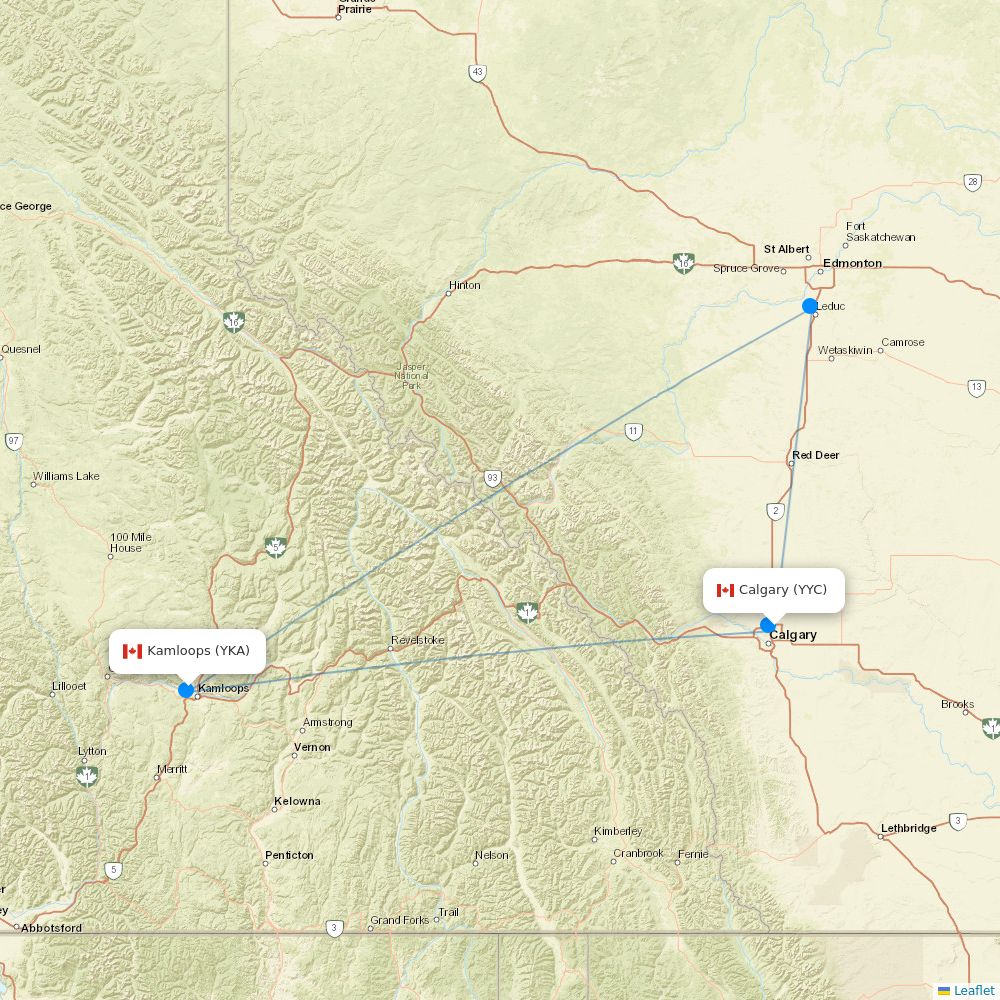 WestJet Airlines routes 2025 – map with all flights - Flight Routes