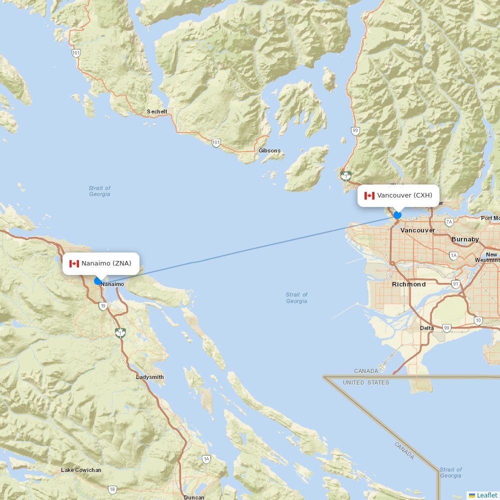 Harbour Air routes 2026 – interactive map with all flights - Flight Routes