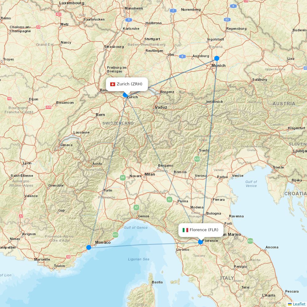 Swiss routes 2025 – interactive map with all flights - Flight Routes